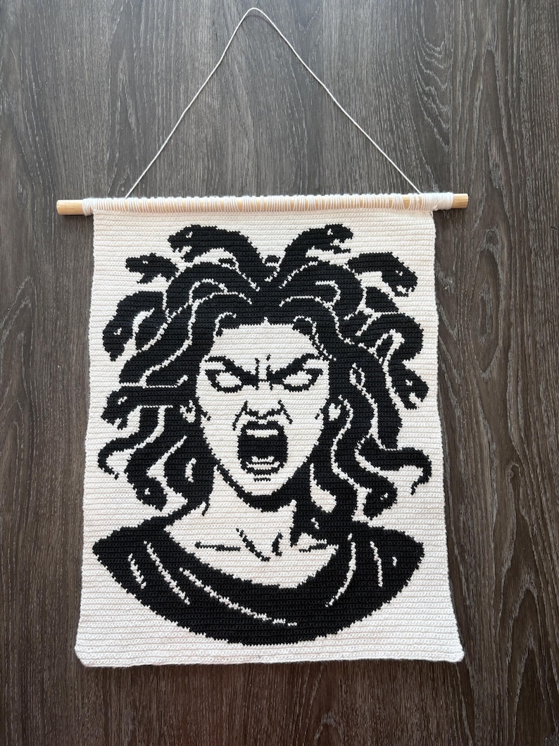 Medusa Crochet Tapestry Pattern – PDF Digital Download – Greek ...