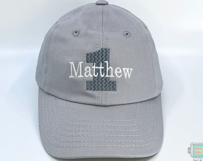 Personalized Birthday Baseball Cap - First Birthday Baseball Cap - Baby ...