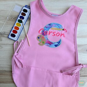 Personalized Kids Art Smock: 2 Size Options - Etsy