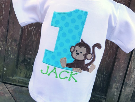 Monkey Birthday Shirt Monkey Birthday Party Girls Shirt | Etsy