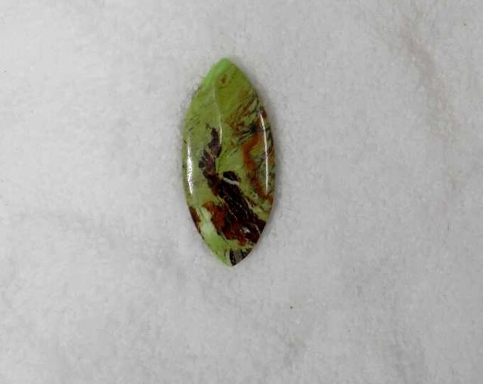 Australian Gaspeite Designer Cut Cabochon Large Marquis Cut Cab by ...