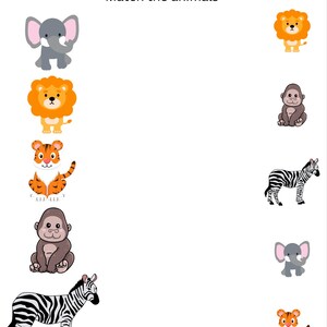 Safari Math Worksheets Printable, Kindergarten Pre-k Animal Counting ...