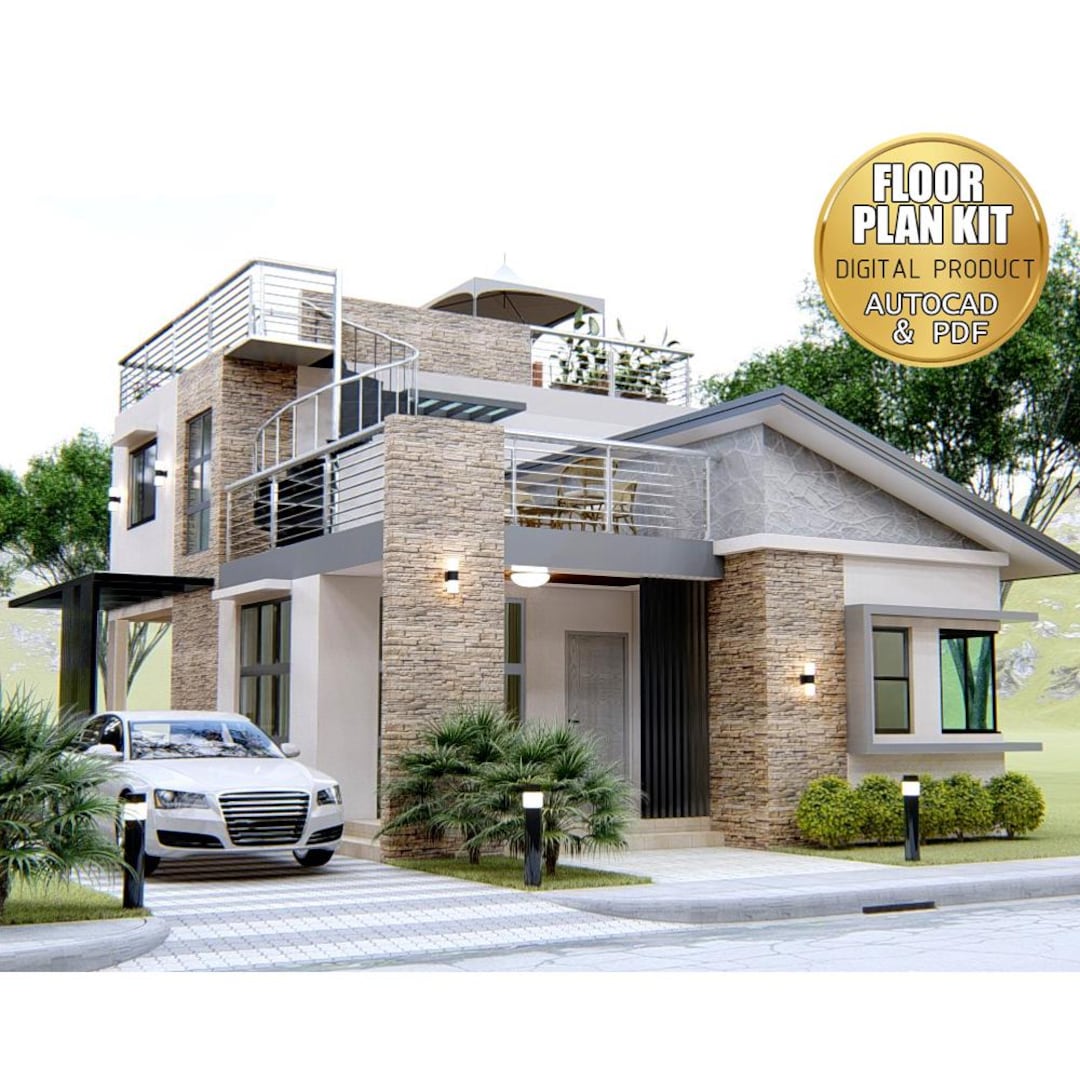 2 Storey House With Roofdeck | 7.5 X 11 Meters With 4 Bedroom ( Floor ...