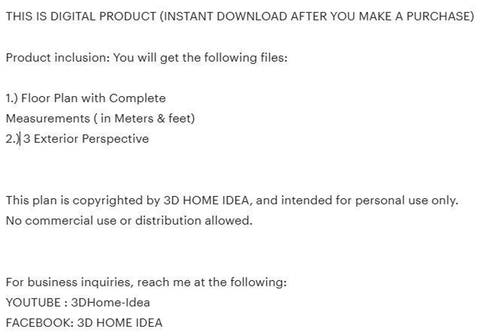 3 Bedroom House Plan: 10x9 Meters (32.8 X 29.5 Ft) PDF and CAD File - Etsy