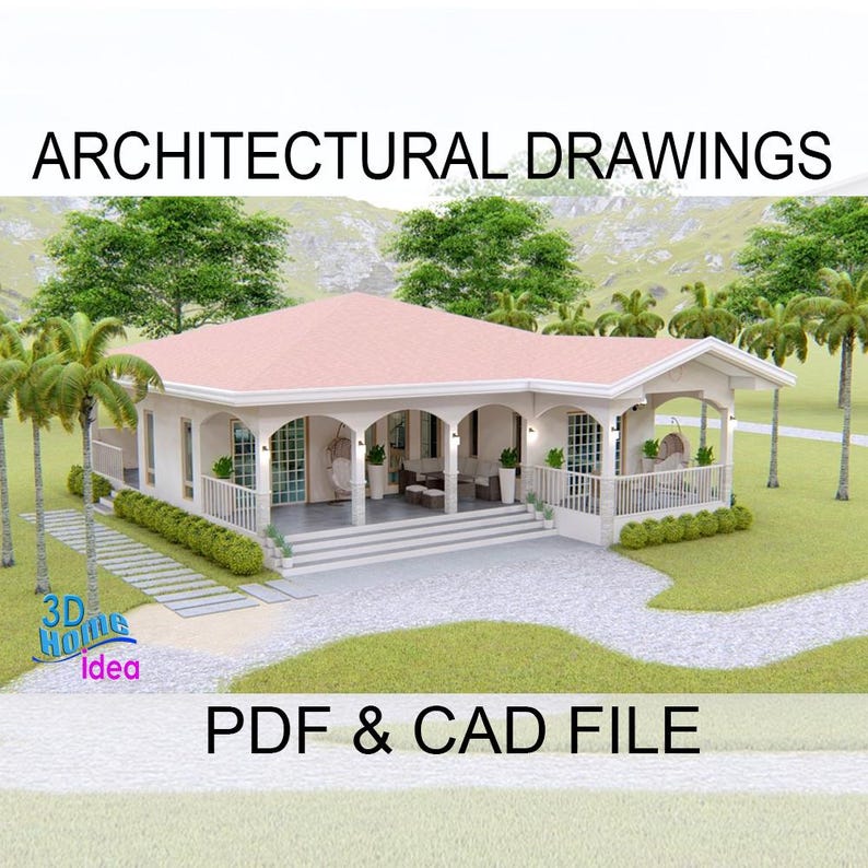 HOUSE DESIGN (complete Architectural Drawings) PDF & Cad File , 11x 13. ...