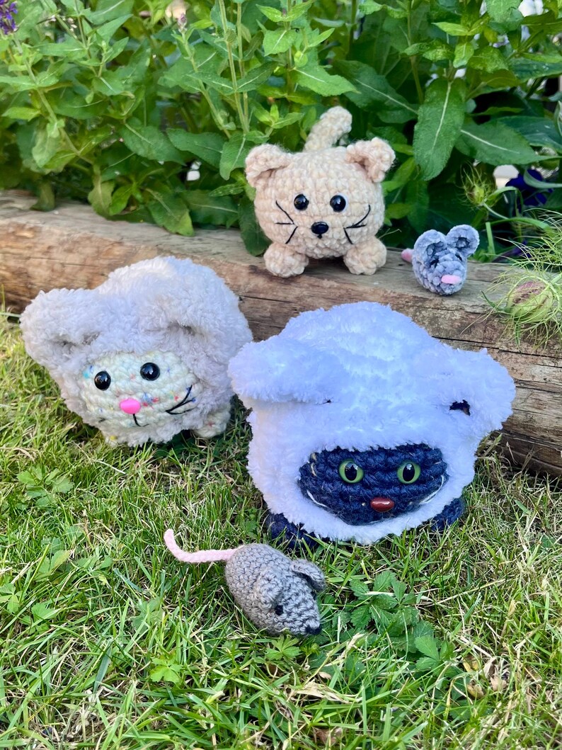 Crochet Loaf Cat & Mouse Amigurumi Pattern: Plush Toy (digital PDF) - Etsy