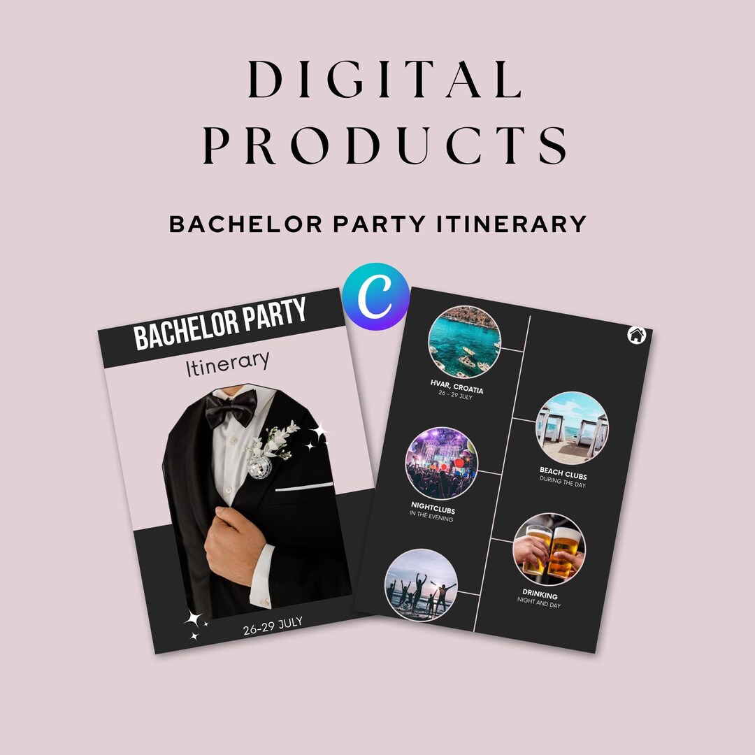 Bachelor Party Animated Invitation Editable Guys Trip Invite Whiskey ...