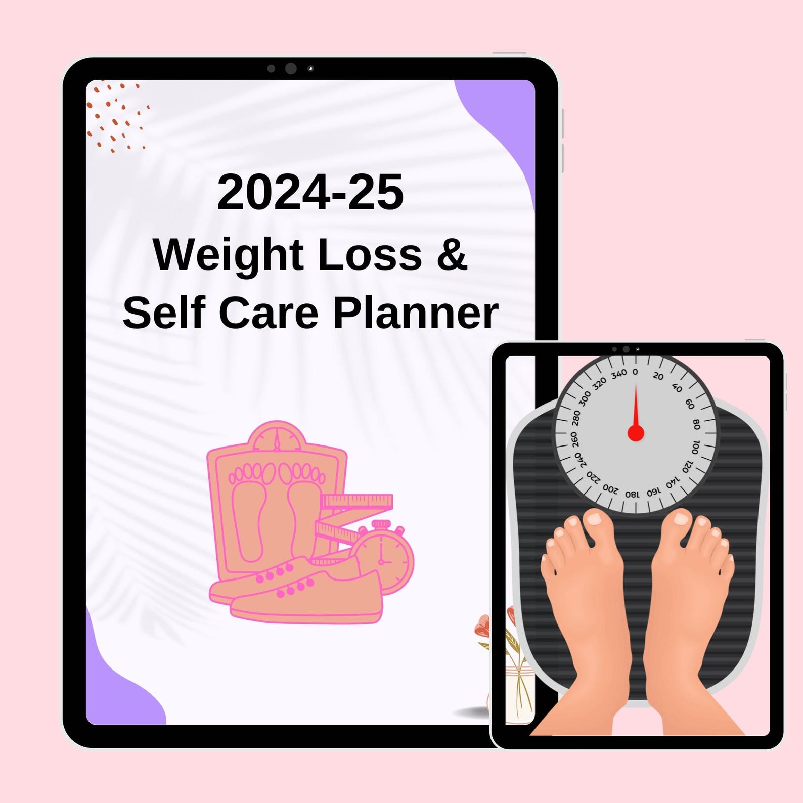 2024-25 Weight Loss & Self Care Planner, Healthy Habits Journal ...