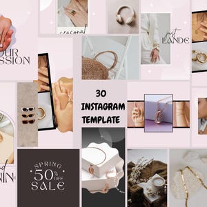 Pink Glitter Instagram Template Design, Canva Templates, Social Media ...