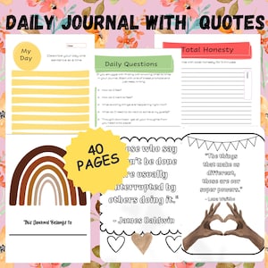 Leader Quotes Daily Journal, Gratitude & Wellness Journal ...