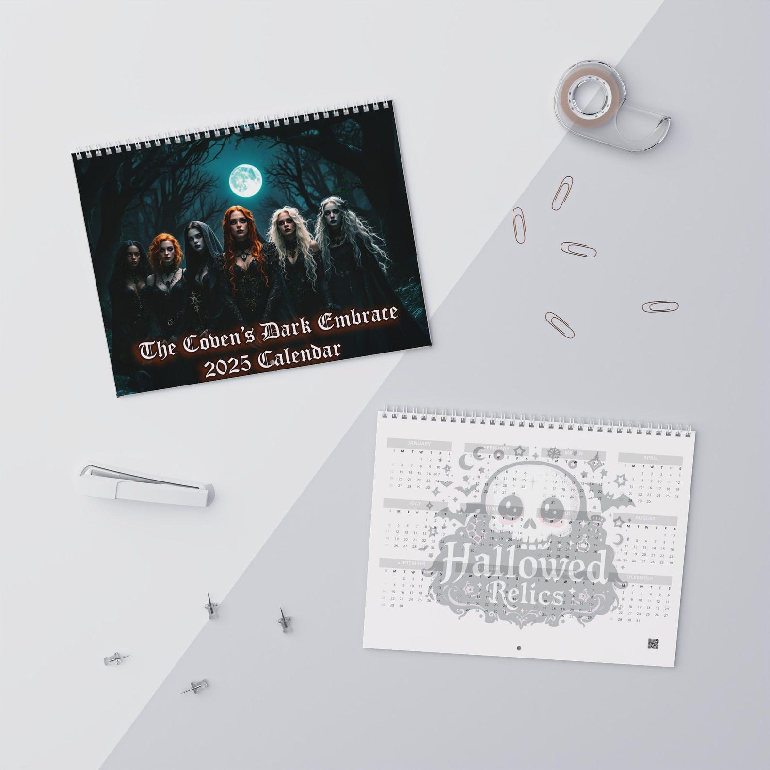 2026 Gothic Witch Monthly Calendar | Dark Fantasy Grimoire Planner ...