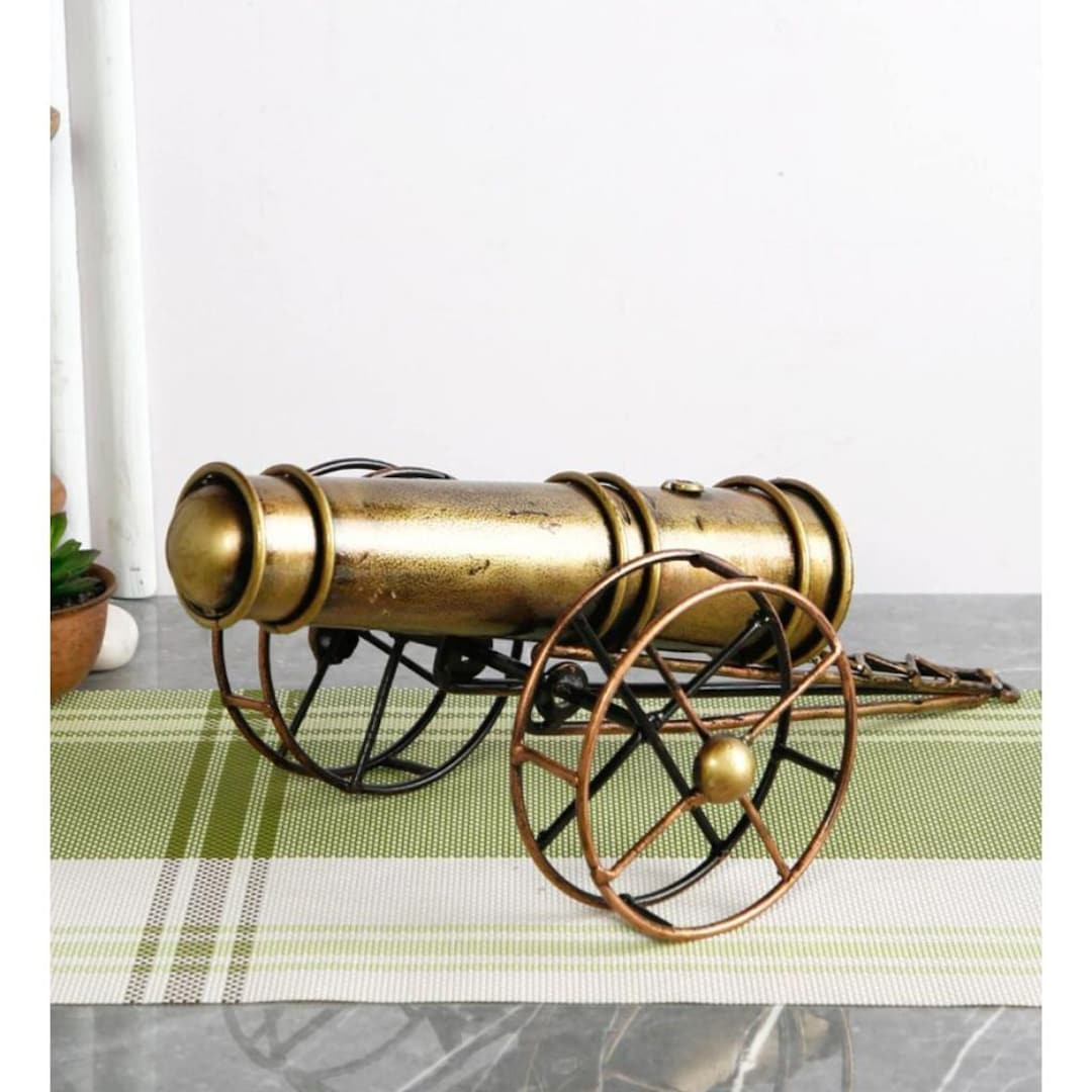 Vintage Brass Cannon Model Unique Decorative Metal Cannon Replica for ...