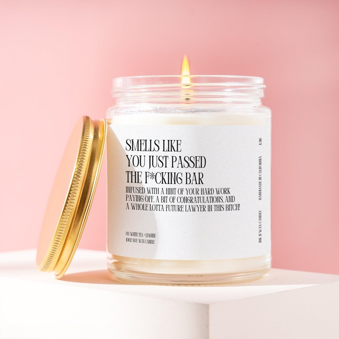 Passed Bar Exam Gift Passed Bar Exam Candle Gift for Passing Bar Bar ...
