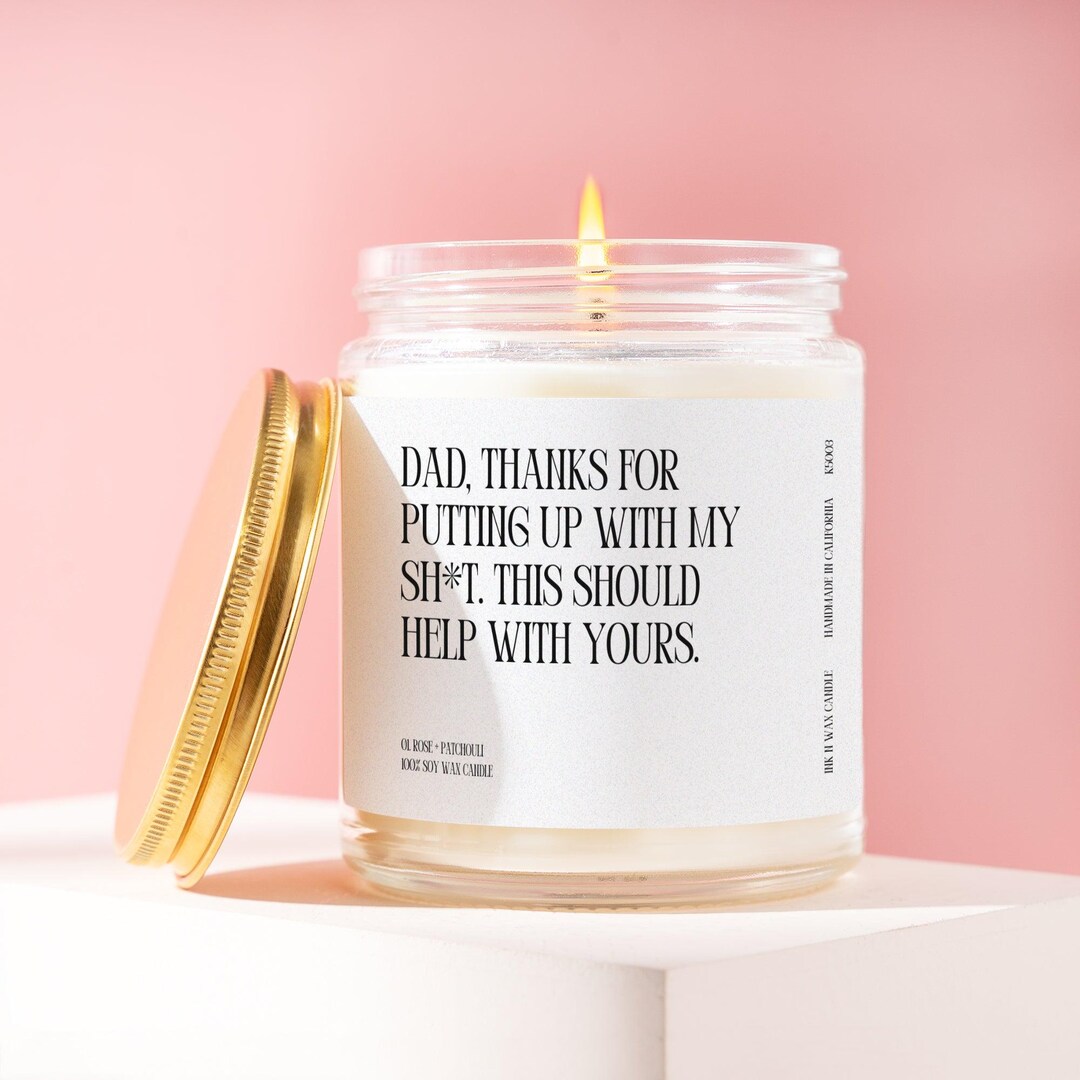 Fathers Day Gift Funny Dad Poop Joke Candle Bathroom Humor Gag Gift for ...