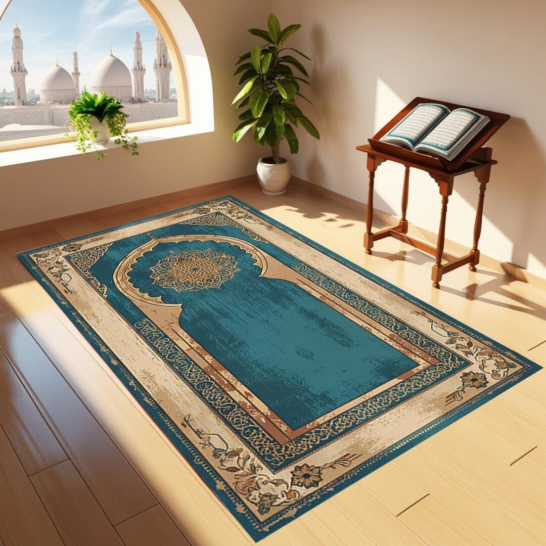 Muslim Prayer Rug, Islamic Prayer Rug ,for Muslim Gift Option ...