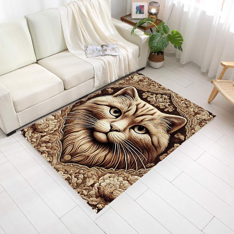 Cat 3d Rug - Etsy