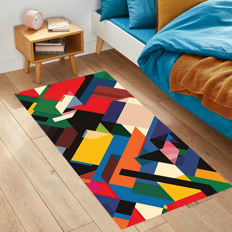Geometric Rug - Etsy