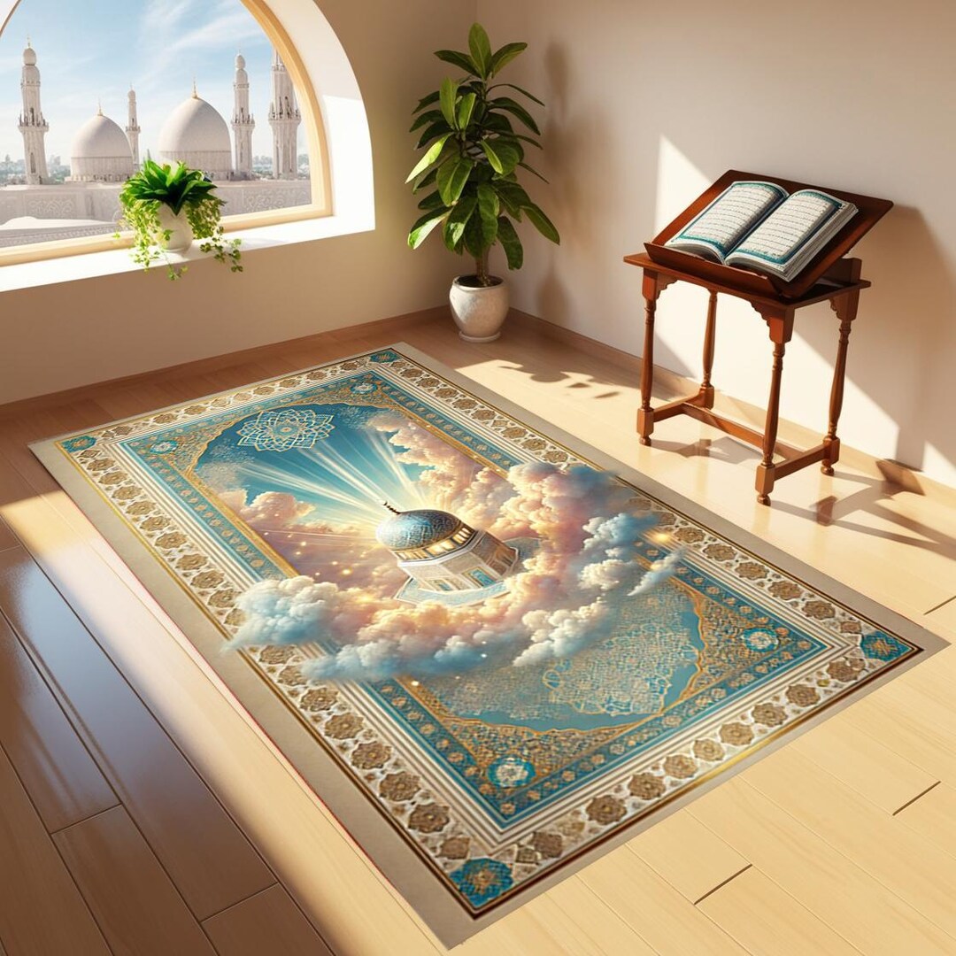 Muslim Gift, Hajj and Umrah Rug, Ramadan Rug, Religious Holiday Gift ...