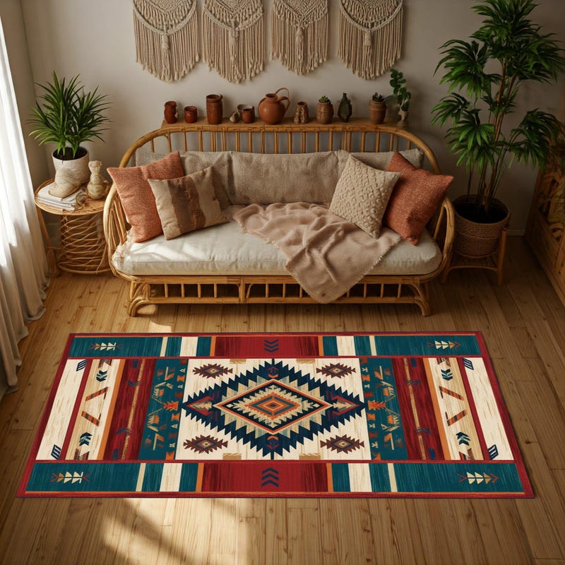 Native American Rug - Etsy