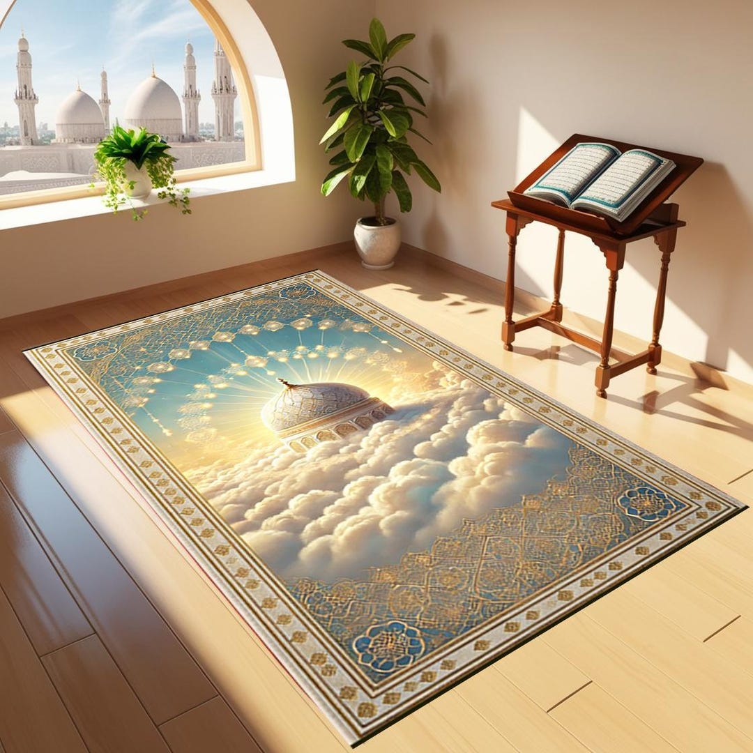 Muslim Rug, Prayer Rug for Muslim, Sajjadah Rug, Muslim Gift, Muslim ...