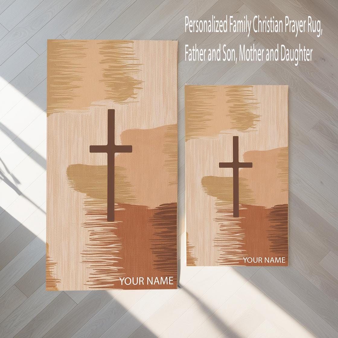 Minimalist Prayer Mat, From Dad and Me, From Father and Son,costum ...
