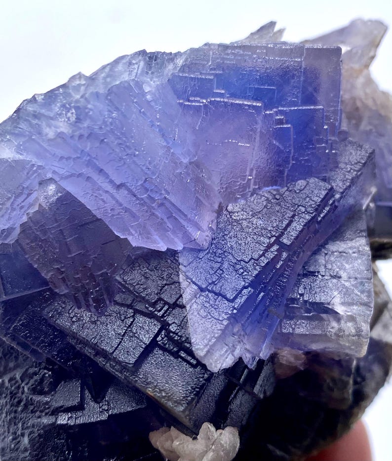458 Gram Unique Fluorite With Calcite Crystal Specimen From Pakistan ...