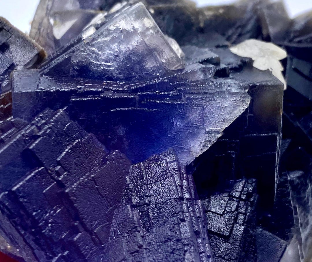 458 Gram Unique Fluorite With Calcite Crystal Specimen From Pakistan ...
