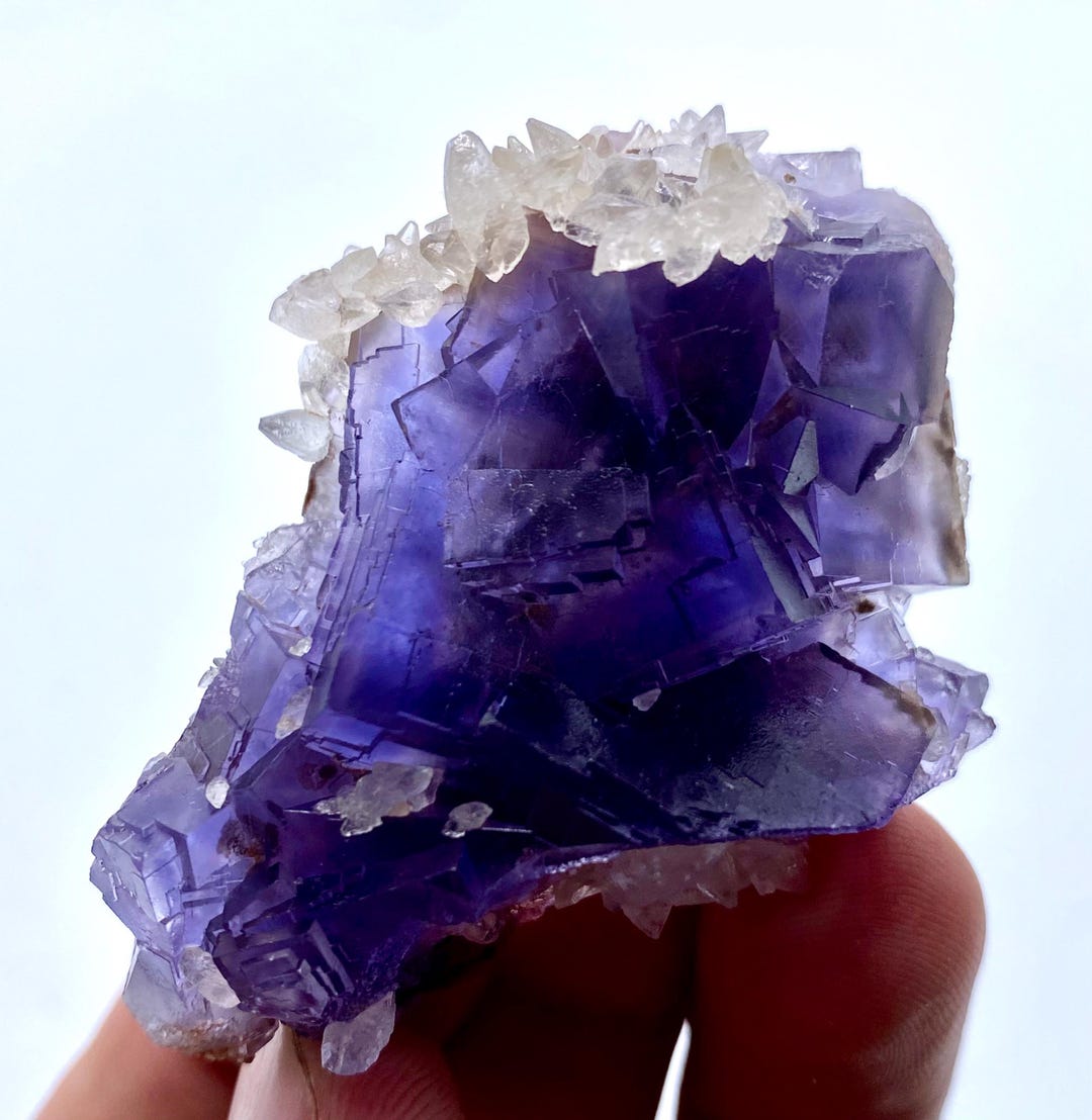 55 Gm Unique Fluorite With Calcite Crystal Specimen From Pakistan - Etsy