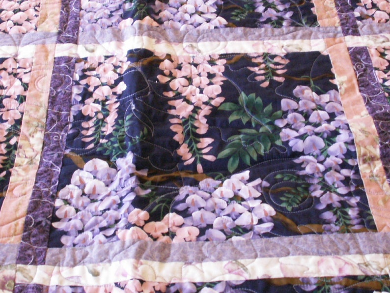 Purple Wisteria Twin Quilt - Etsy