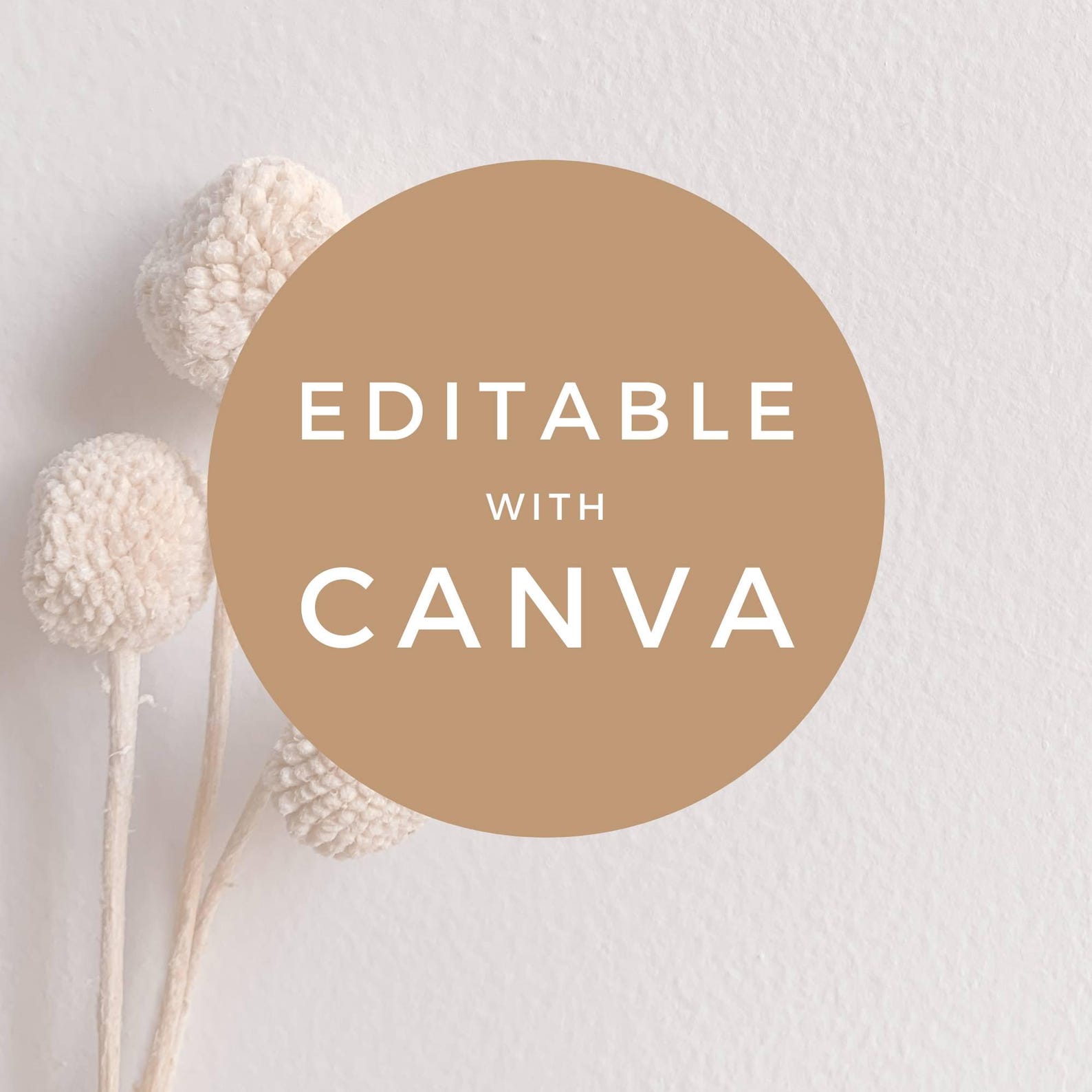 Boho Florist Brochure Canva Template, Floral Pricing Guide - Etsy