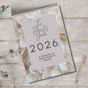 Florist 2026 Calendar | Editable Canva Template for Florists | Monthly ...