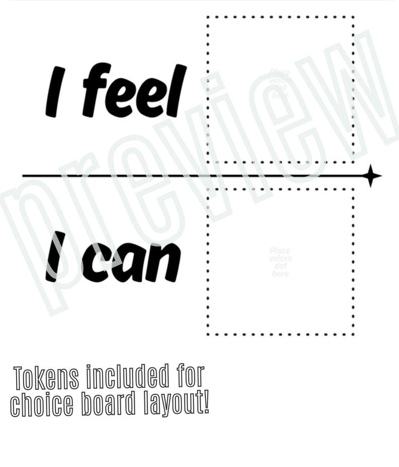 Feelings Emotions Chart Poster for Toddlers Simple I Feel - Calm Choice ...