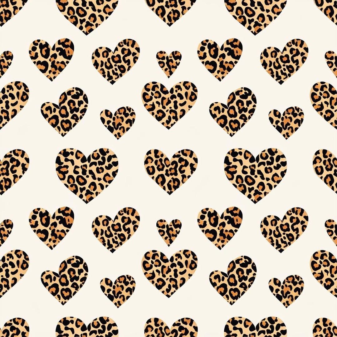 Cheetah Animal Print Seemless Bundle Digital PNG Designs - Etsy