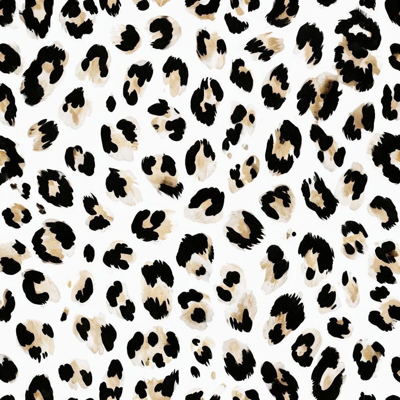 Cheetah Animal Print Seemless Bundle Digital PNG Designs - Etsy