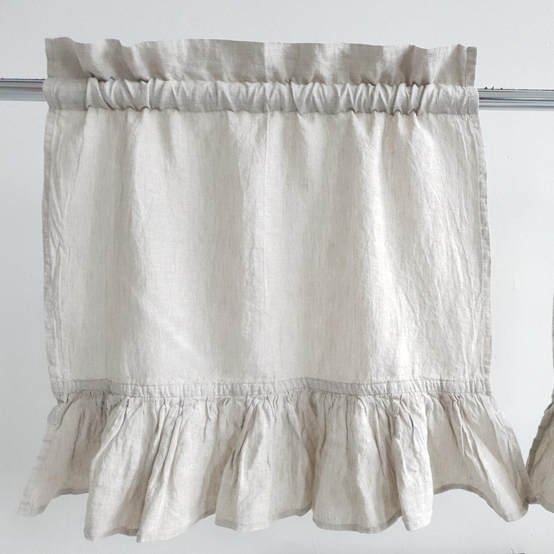 Small Ruffles Kitchen Curtains - Etsy
