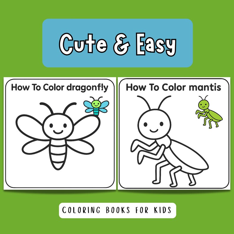 Learn to Color for Kids, Easy Printable Coloring Book With Colors Guide ...