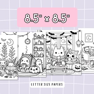 Halloween Coloring Pages, Printable Coloring Pages, Creepy Cute ...
