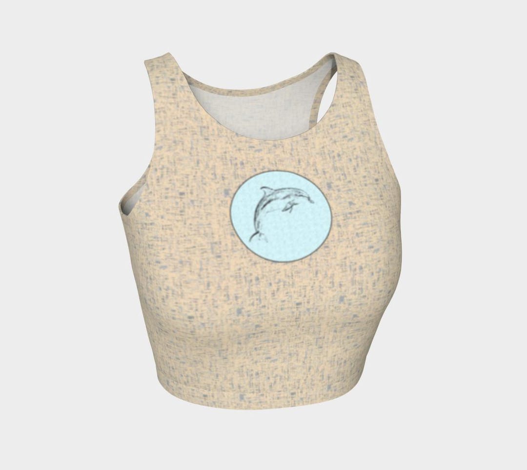 Beachy Dolphin Crop Tank - Etsy