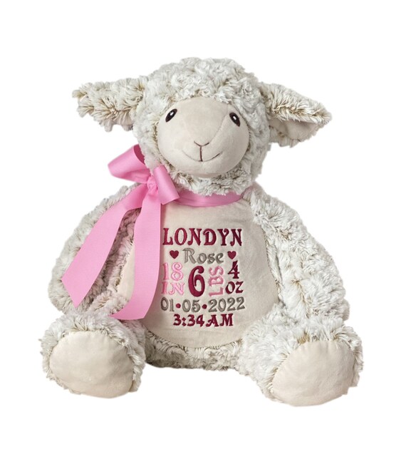 Personalized Stuffed Animal Birth Announcement Stuffed - Etsy