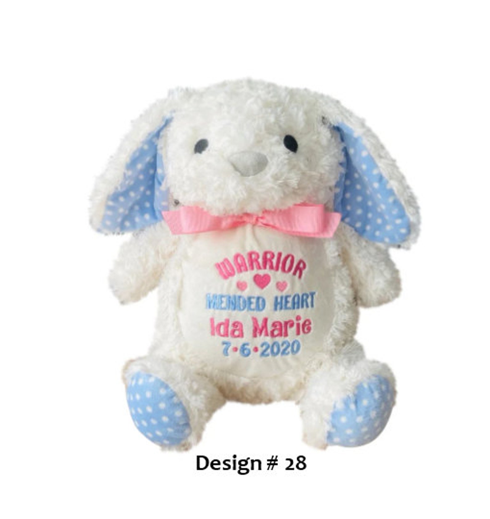 Personalized Stuffed Animal Heart Warrior CHD Heart Surgery - Etsy