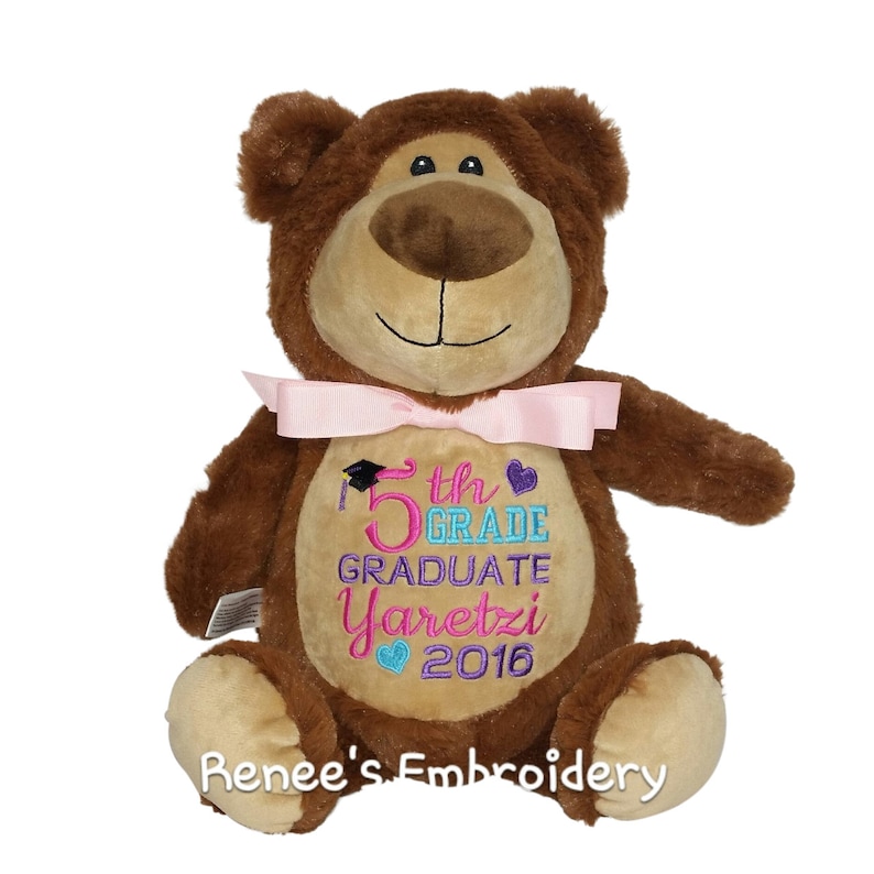 Custom Stuffed Animal Graduation Toy, Gift for Preschool & Kindergarten ...