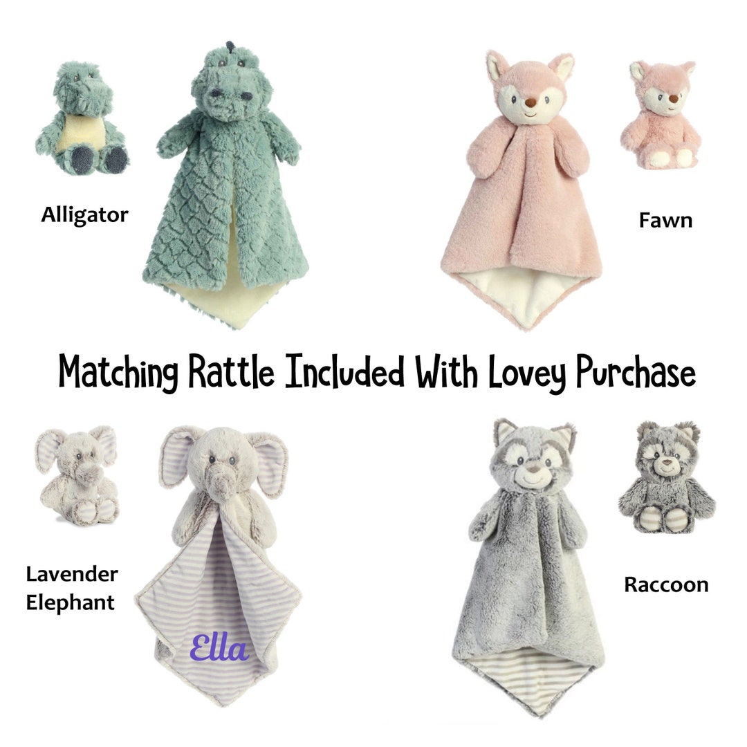 Personalized Lovey Baby Blanket, Personalized Lovey for Baby, Fawn ...