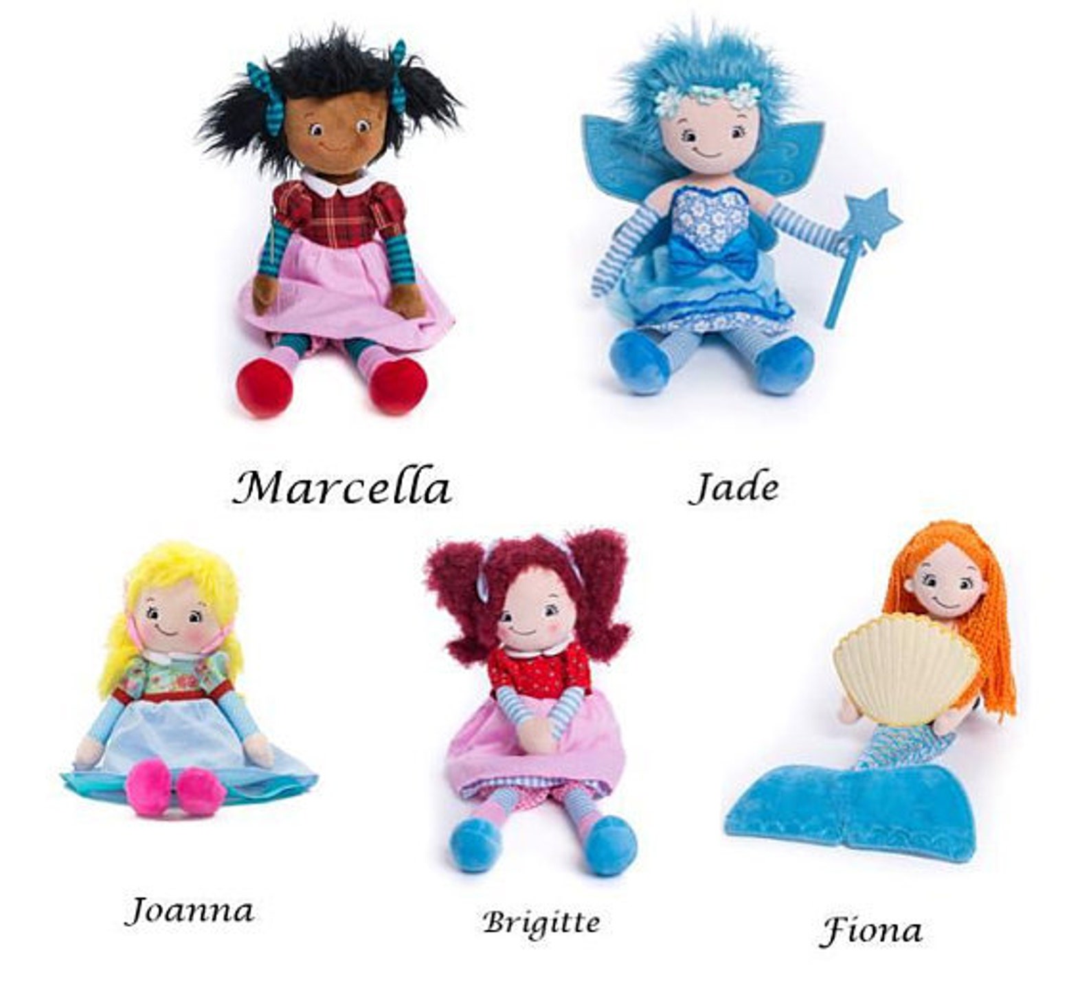 Personalized Rag Doll Mermaid Doll Girl Rag Doll | Etsy