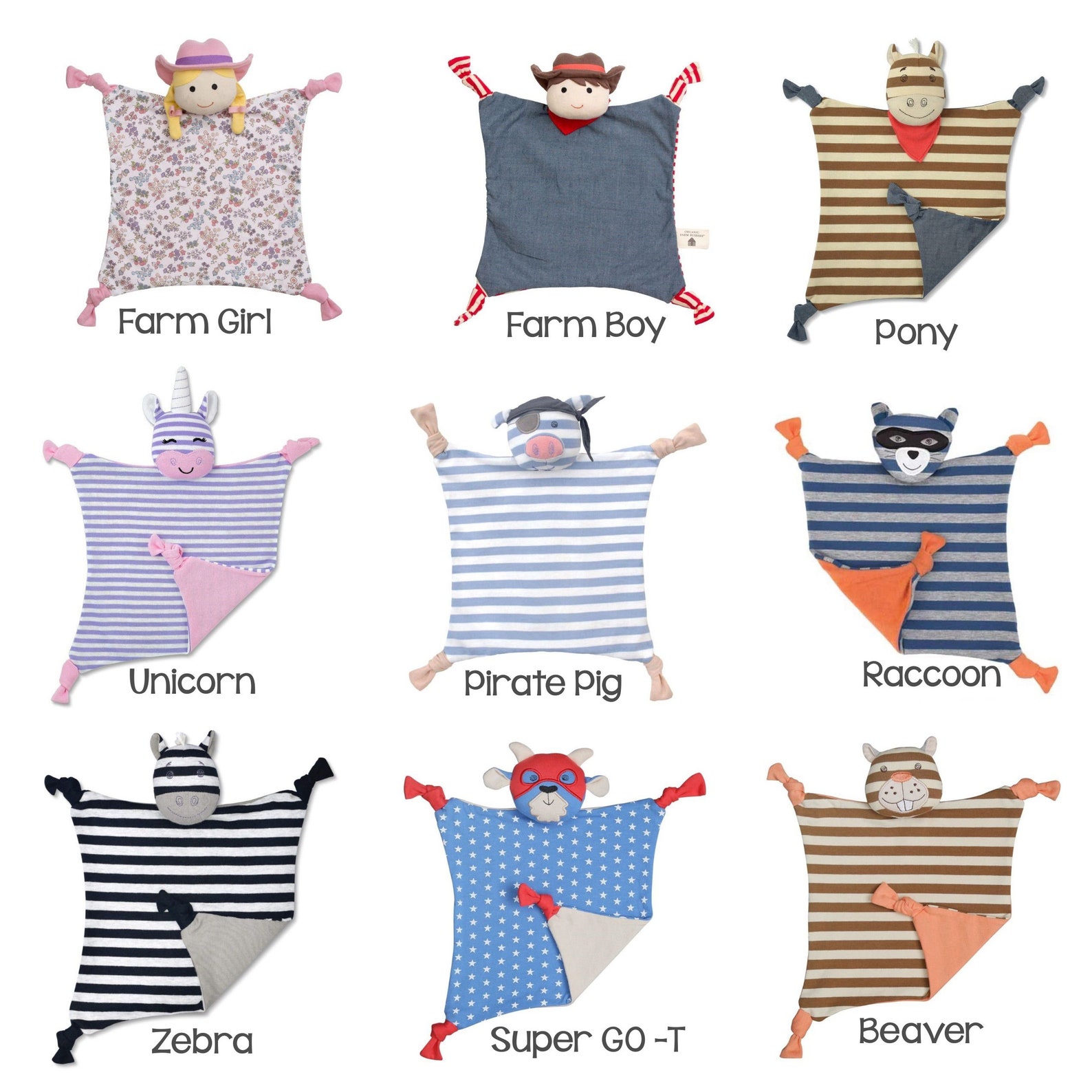 Organic Lovey Baby Lovey Lovie Blanket Security Blanket - Etsy