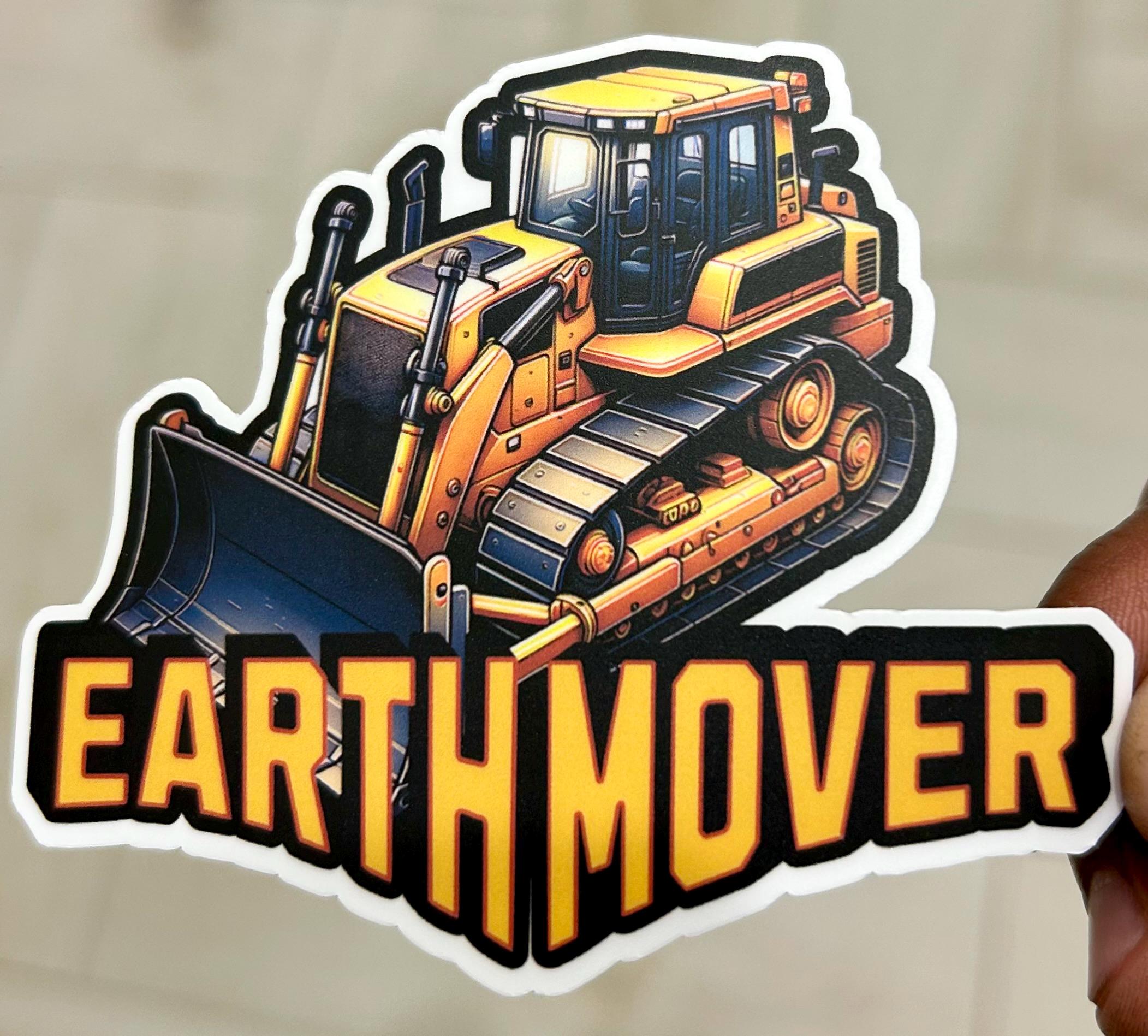 Earth Mover Sticker - Etsy