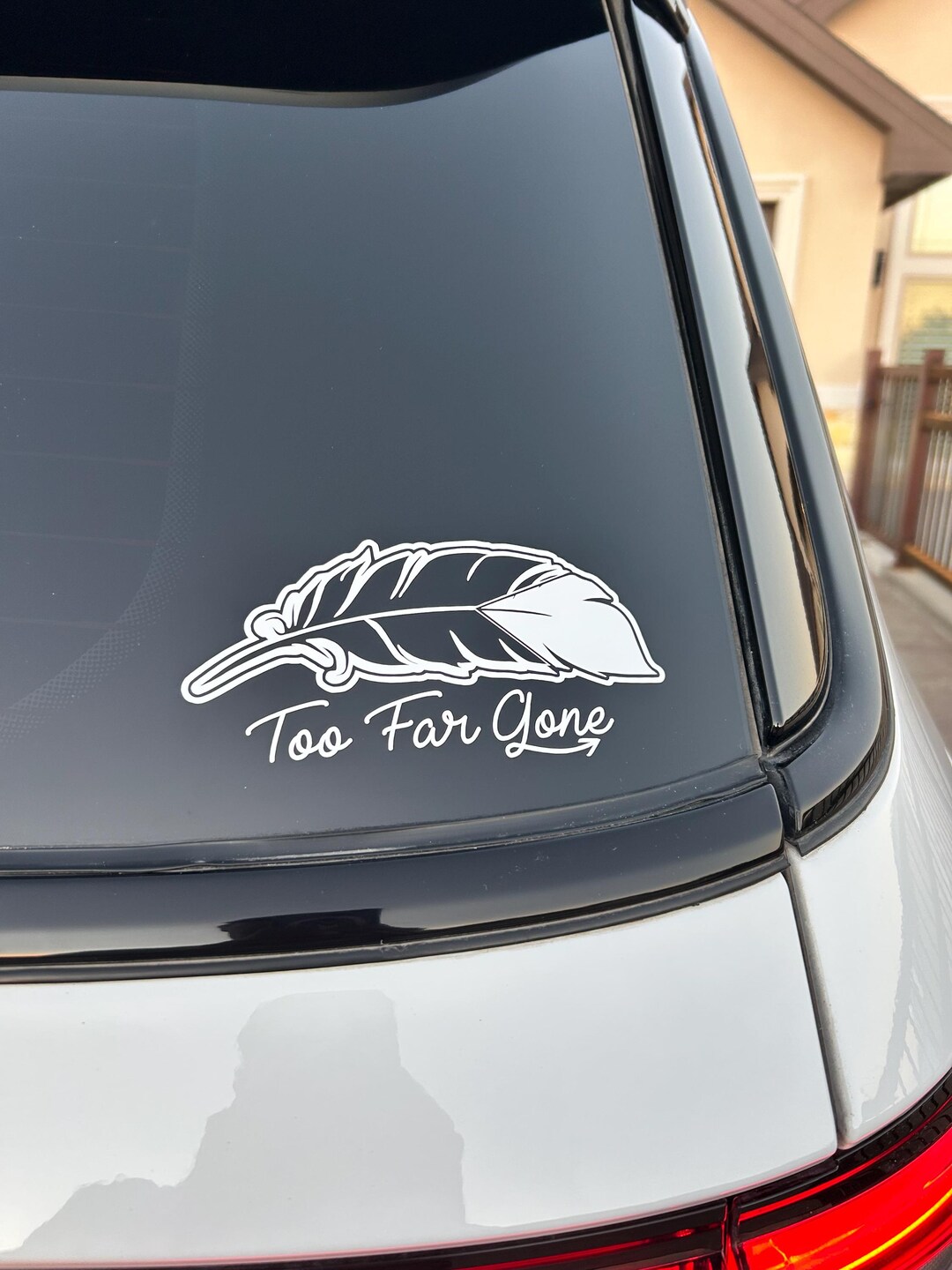 Too Far Gone... Vinyl Sticker - Etsy