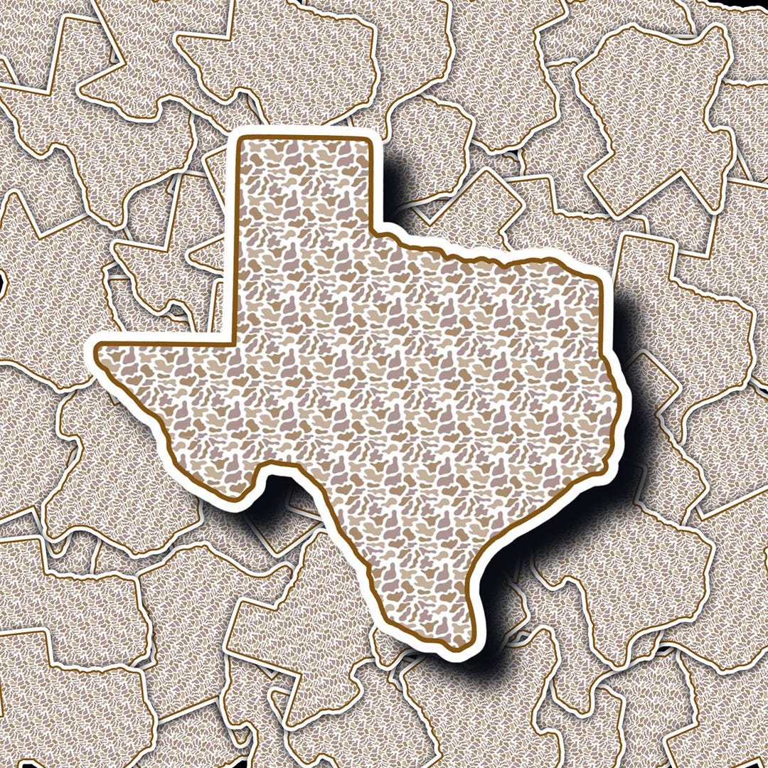 TEXAS CAMO STICKER - Etsy
