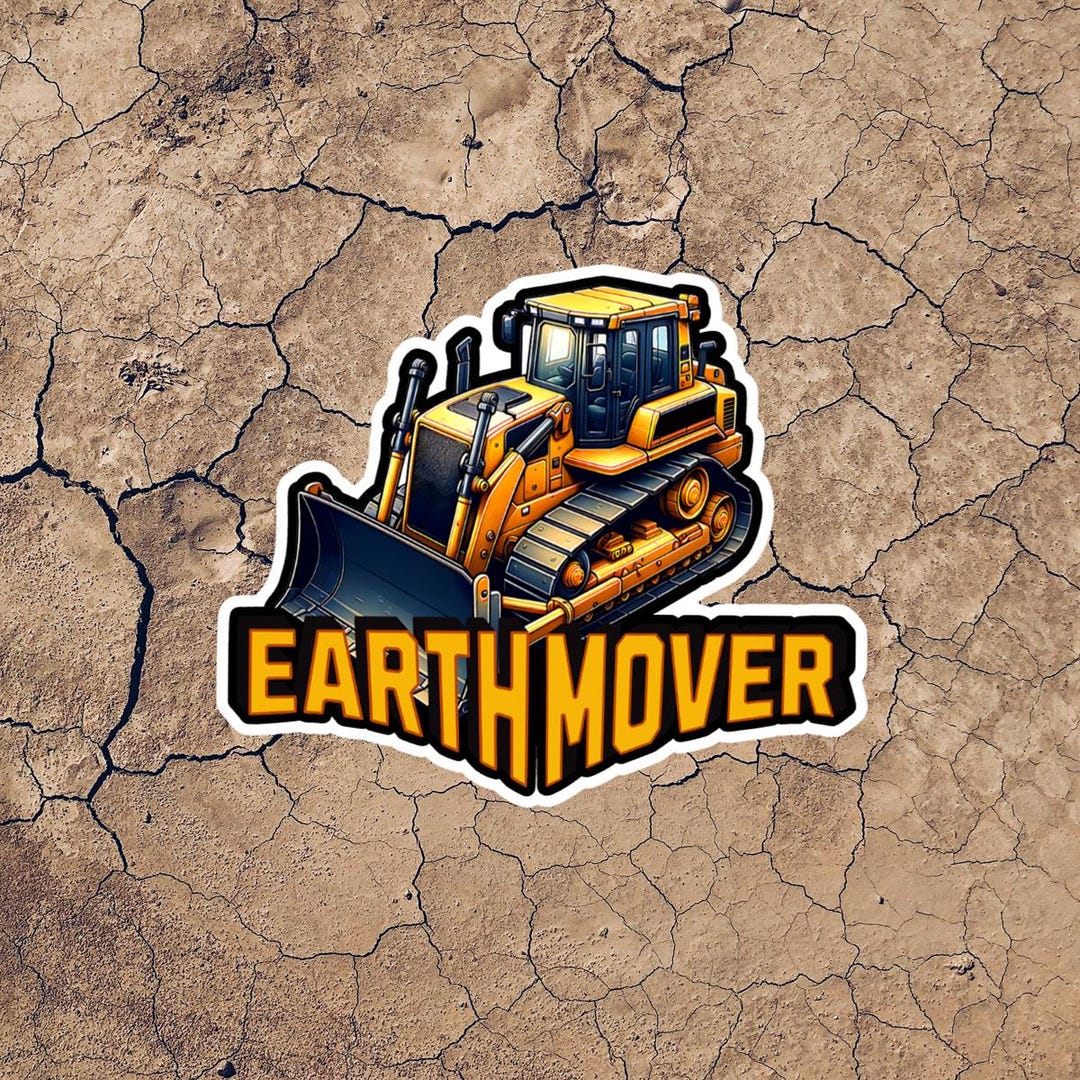 Earth Mover Sticker - Etsy