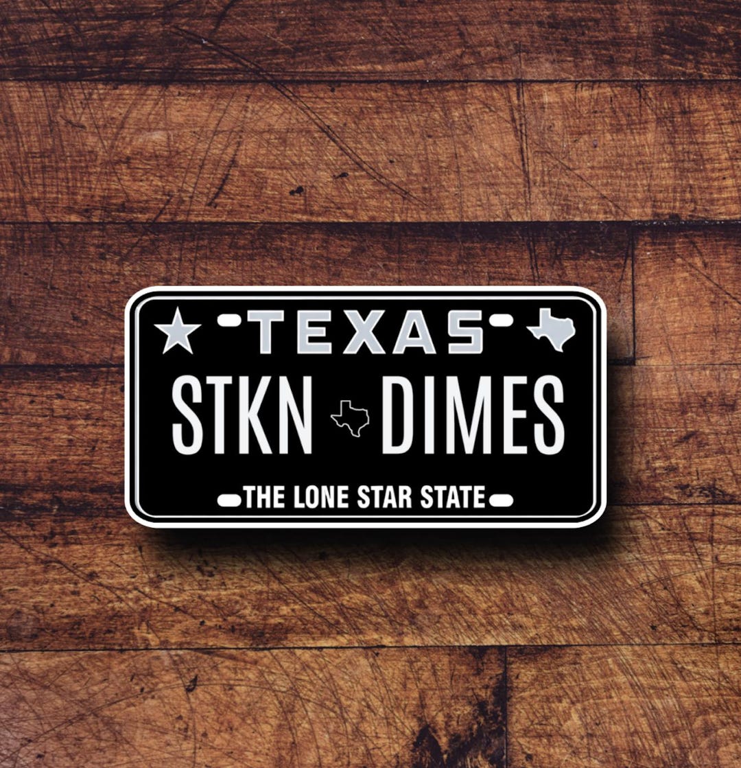 Stacking Dimes License Plate Welding Sticker - Etsy