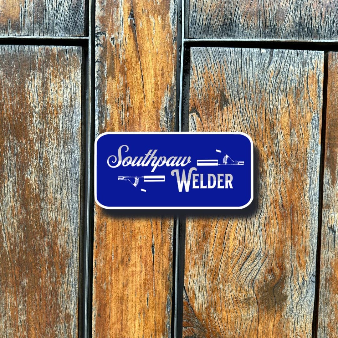 Southpaw Welder Sticker - Etsy